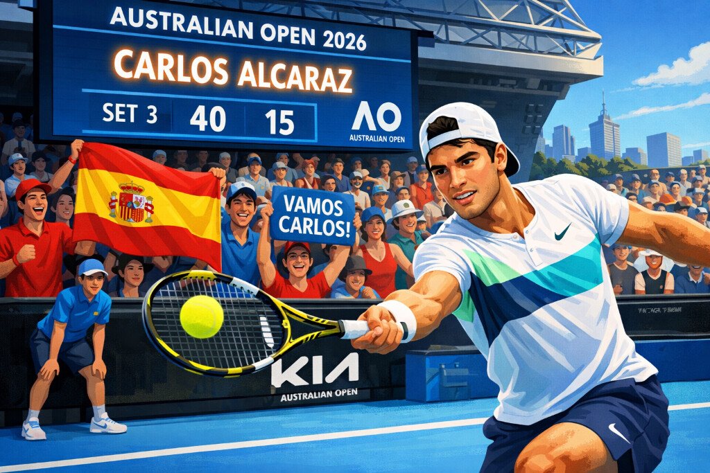 Carlos Alcaraz’s Australian Open 2026 Schedule & Results - Tennis Tour ...